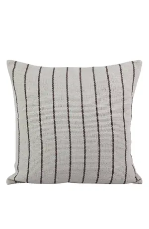 MANUSHI Cotton Striped Pillowcover + Insert - Beige