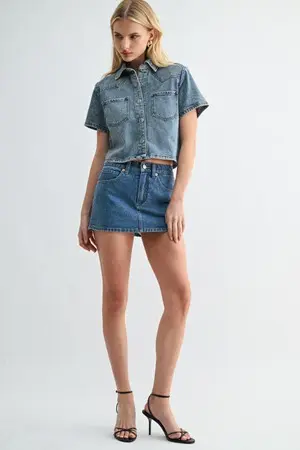 JEMINA DENIM The Muse Mini-shirt