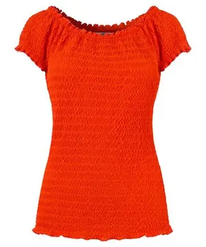 JOE BROWNS Off-the-shoulder Smocked Bodice Top