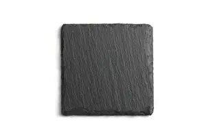 UBER APPLIANCE Slate Stone Drink Coasters - Black