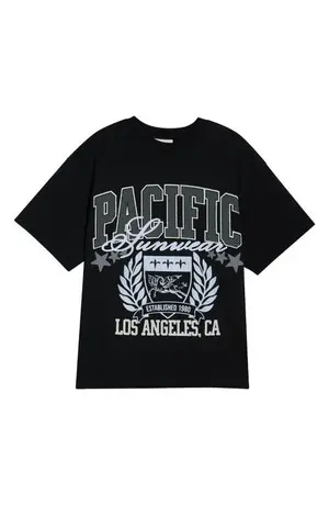 PACSUN Crest Cotton Graphic T-shirt