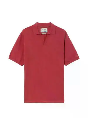 MC2 SAINT BARTH Sloan Polo In Premium High-twist Cotton - Red