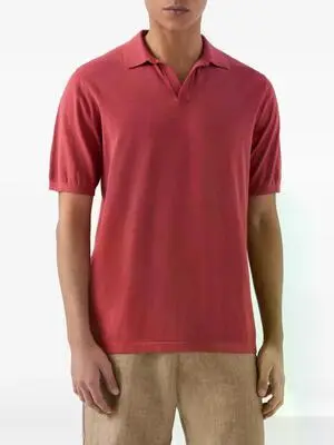 MC2 SAINT BARTH Sloan Polo In Premium High-twist Cotton - Red