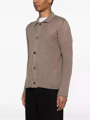 Tagliatore Button Patch Pocket Cardigan - Neutrals