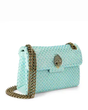 Kurt Geiger Kensington Mini Fabric Convertible Crossbody - Light Green/blue