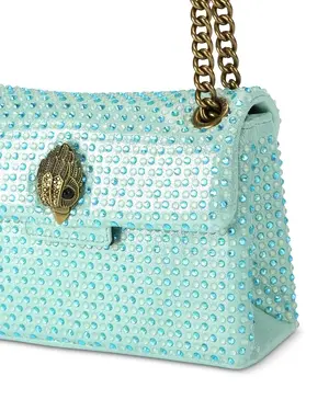 Kurt Geiger Kensington Mini Fabric Convertible Crossbody - Light Green/blue