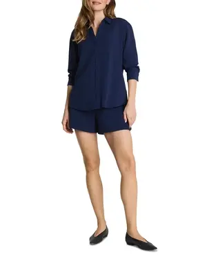 Spanx Airessentials Oversized Button Down Shirt - Timeless Navy