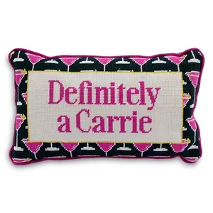 FURBISH Carrie Needlepoint Pillow, 15 X 9 - Pink