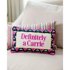 FURBISH Carrie Needlepoint Pillow, 15 X 9