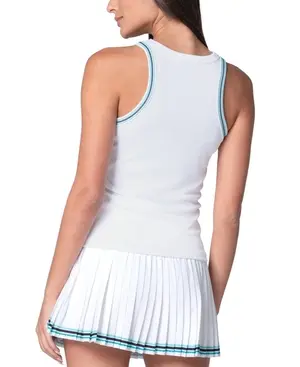 Lucky In Love Ribbed Stripe Tank Top