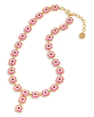 CAPUCINE DE WULF Dianthus Enamel And Jade Necklace