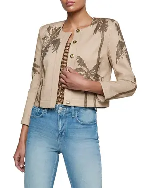 L'Agence Lian Collarless Jacket