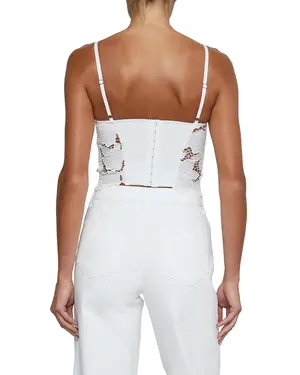 L'Agence Sonya Lace Bralette Top - Ivory