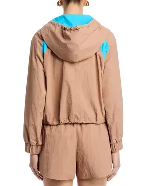 L'Agence Lark Colorblocked Windbreaker Jacket