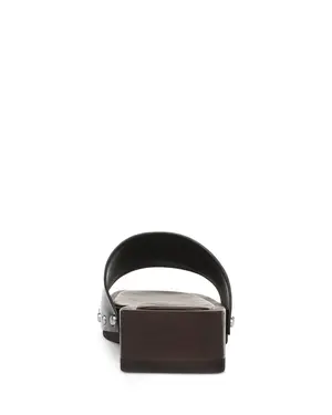 Vince Studded Slides - Black