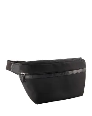 Vince Zip Nylon Sling Bag - Black Soft
