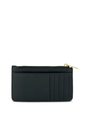 Vince Leather Zip-top Card Case - Herba