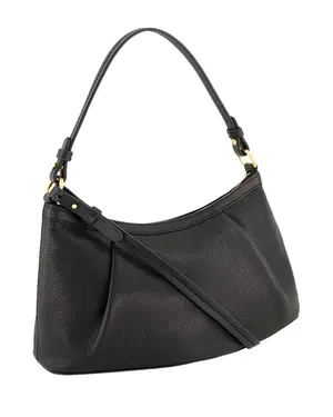 Vince Ava Pebbled Leather Convertible Crossbody Bag - Black