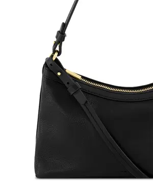 Vince Ava Pebbled Leather Convertible Crossbody Bag - Black