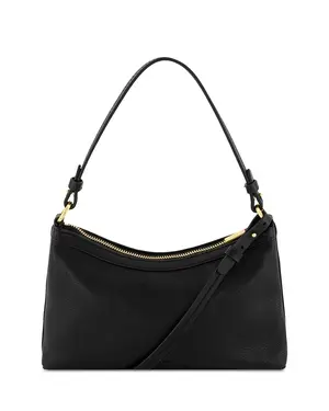 Vince Ava Pebbled Leather Convertible Crossbody Bag - Black