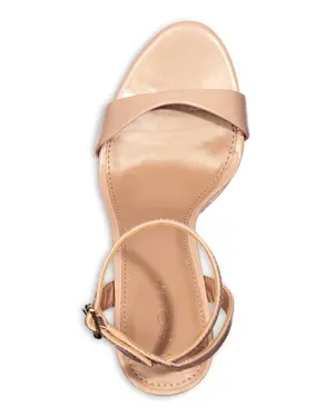 Aqua Darby Sandals Exclusive - Nude Leather