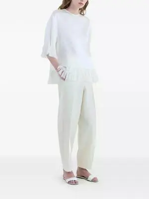 FFORME Yvette Tapered Trousers - White