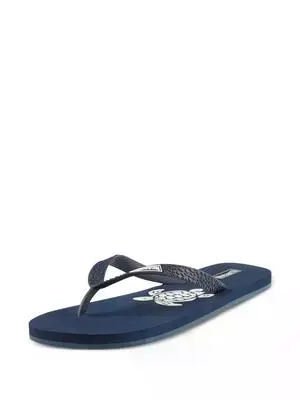 Vilebrequin Turtle-scale Effect Flip-flops - Blue