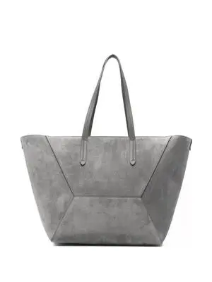 Brunello Cucinelli Panelled Suede Tote Bag - Grey