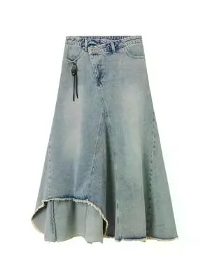 MUSIUM DIV. Frayed A-line Skirt