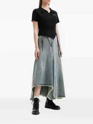 MUSIUM DIV. Frayed A-line Skirt