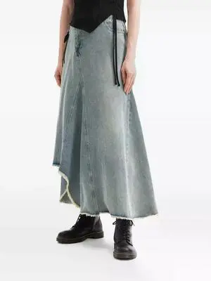MUSIUM DIV. Frayed A-line Skirt