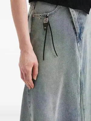 MUSIUM DIV. Frayed A-line Skirt