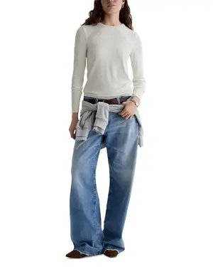 Ag Julia Long Sleeve Tee - Powder
