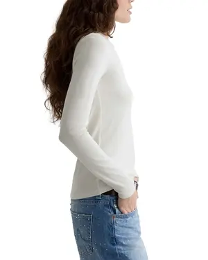 Ag Julia Long Sleeve Tee - Powder