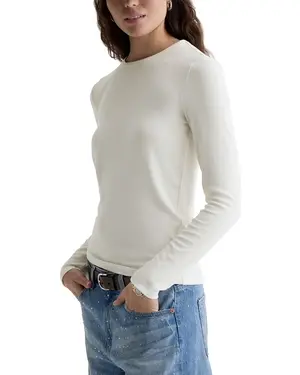 Ag Julia Long Sleeve Tee - Powder
