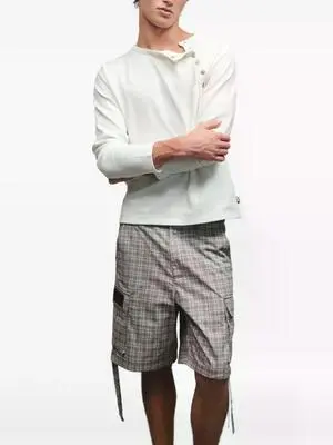 CARRER Check-pattern Cargo Shorts