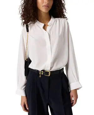 Gerard Darel Cyna Silk Button Down Shirt