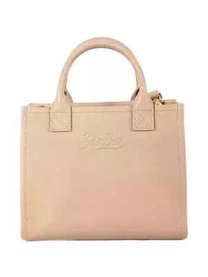 MC2 SAINT BARTH Medium Grained Leather Vanity Bag - Neutrals