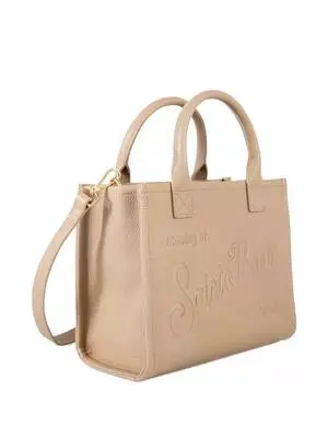 MC2 SAINT BARTH Medium Grained Leather Vanity Bag - Neutrals
