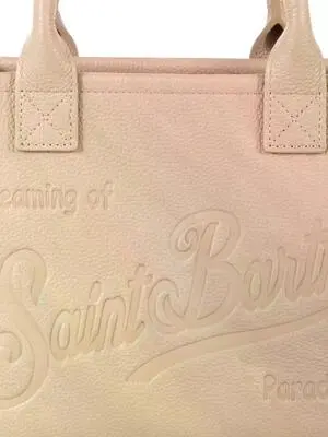 MC2 SAINT BARTH Medium Grained Leather Vanity Bag - Neutrals