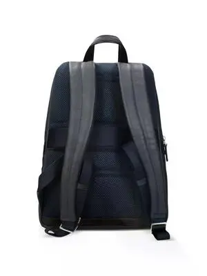 PIQUADRO Pebbled Leather Backpack