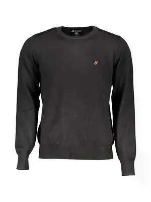 U.S. Grand Logo-embroidered Crew-neck Sweater