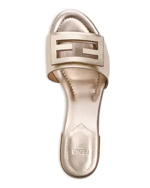 Fendi Baguette Slide Sandals
