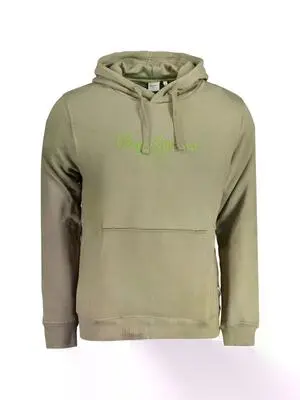 Pepe Jeans Logo-embroidered Cotton Hoodie - Green