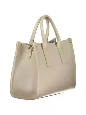 MARIO VALENTINO Embossed-logo Tote Bag - Neutrals