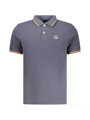 NORTH SAILS Logo-patch Tipped Polo Shirt - Blue