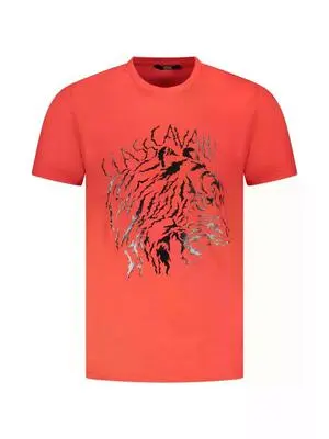 Roberto Cavalli Tiger-print Cotton T-shirt - Red