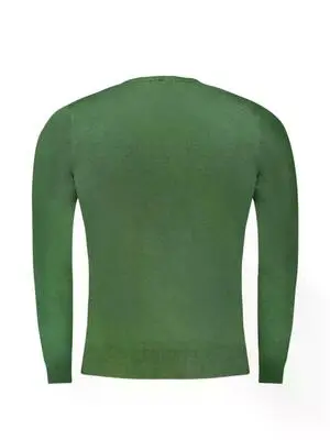 Roberto Cavalli Embroidered-logo Crew-neck Sweater - Green
