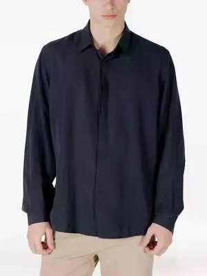 ANTONY MORATO Concealed-fastening Long-sleeve Shirt - Blue