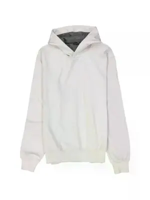 Herno Logo Plaque Hoodie - White